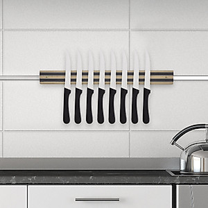 Steak Knives Serrated Set, Restaurant Quality, Stainless Steel, 4.25-Inch, Pointed Tip (8)