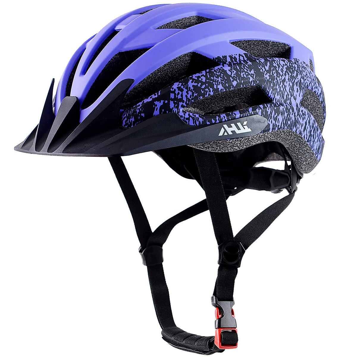 Youth Road Bike Helmet, Men Women Adjustable Mountain Bicycle Helmet with Detachable Visor, 2 Sizes for Age 8-14 Kids, Youth Adult