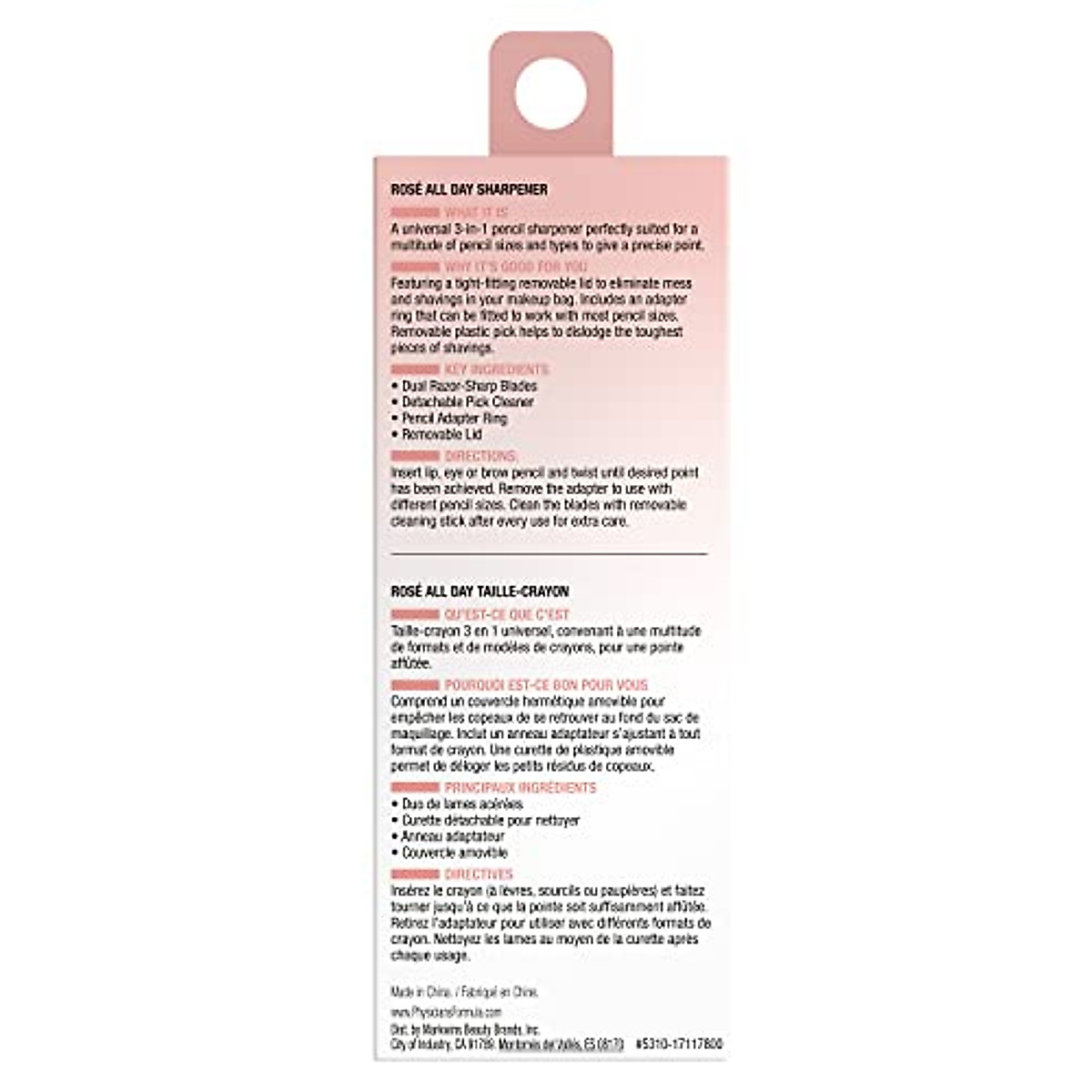 Physicians Formula Rosé All Day 3-in-1 Pencil Sharpener