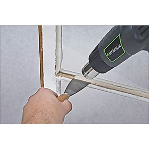 Genesis GHG1500A Dual Temperature Heat Gun Kit With Fast Heat High And Low Settings 572F/1000F, Air Reduction Nozzle, Reflector Nozzle, And Two Deflector Nozzles with 2 Year Warranty