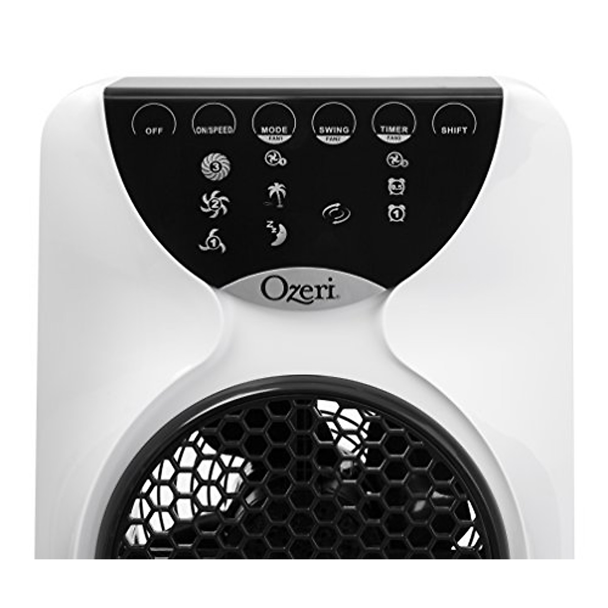 Ozeri 3x Tower Fan (44") with Passive Noise Reduction Technology, White