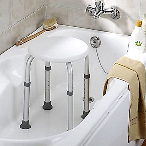 DOITOOL Shower Stool for Inside Shower, Adjustable Bath Chair Shower Bench Seat, 350lbs Bath Shower Stool Seat Bench, Handicap Bathroom Stool