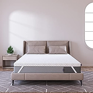 BedStory 3 Inch Memory Foam Mattress Topper Queen Size, Firm Mattress Topper with Removable Cover, High-Density Gel Infused Bed Topper for Pressure Relieving, CertiPUR-US Certified