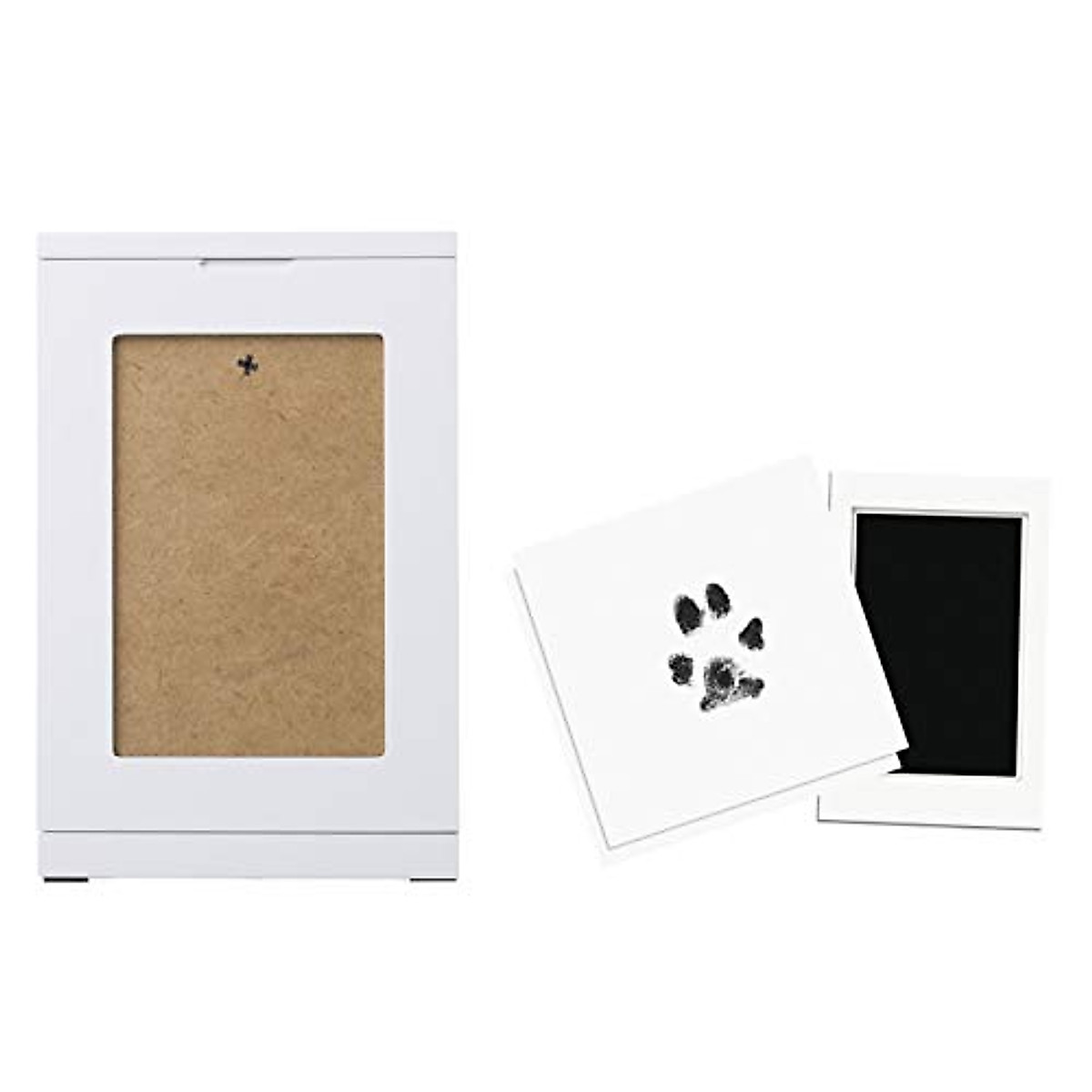 Pearhead Dog or Cat Personalized Memory Box Keepsake, Pet Rainbow Bridge Memorial Urn, Modern Pet Burial Tabletop Urn