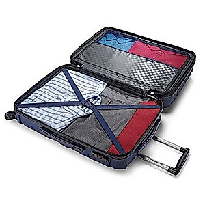 Samsonite Ziplite 3.0, 20in Carry-on, Hardside Spinner Luggage telescoping_handle(Deep Purple)