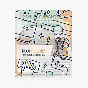 kwmobile Earphones Case Compatible with JBL Tune 230 NC TWS / T230NC - Crystal TPU Two-Part Earbuds Case - Transparent