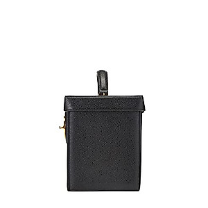 CHANEL, Pre-Loved Black Caviar Circle 'CC' Vanity Large, Black