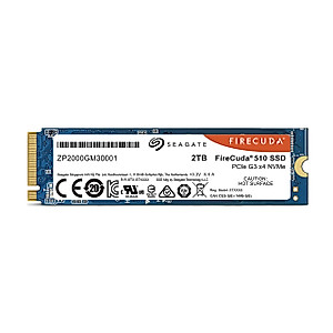 Seagate FireCuda 510 2TB Performance Internal Solid State Drive SSD PCIe Gen3 x4 NVMe 1.3 for Gaming PC Gaming Laptop Desktop (ZP2000GM30021)