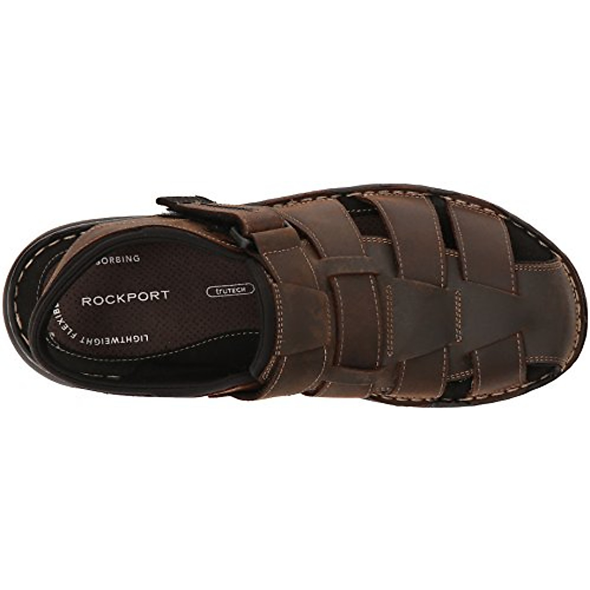 Rockport mens Darwyn Fishermen Fisherman Sandal, Brown Ii Leather, 9.5 US
