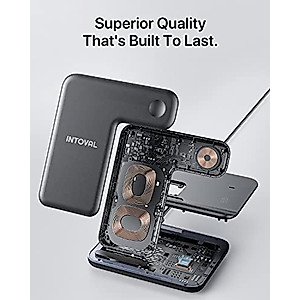 Intoval Charging Station for Apple iPhone/iWatch/Airpods, 3 in 1 Wireless Charger for iPhone 14/13/12/11/XS/XR/XS/X/8, iWatch 8/Ultra/7/6/SE/5/4/3/2, Airpods Pro2/Pro1/3/2/1 (Z5,Black)