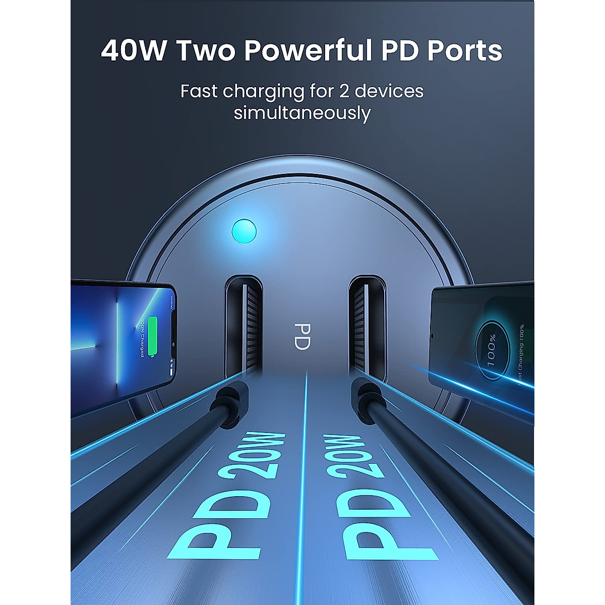 AINOPE100w C to C Cable& car chager