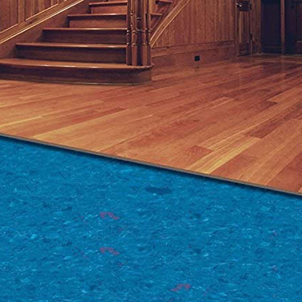 QuietWalk Laminate and Floating Wood Flooring Underlayment with Attached Vapor Barrier- Sound Reduction, Compression Resistant, Moisture Protection 3'Wx33'4" L Roll (Covers 100 sq. ft) QW100B1LT