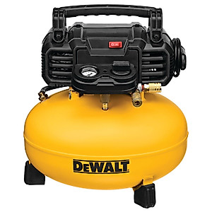 Dewalt DWFP1KITR 18 Gauge Brad Nailer and 6 Gallon Oil-Free Pancake Air Compressor Combo Kit (Renewed)
