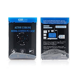 LoveRPi Active Cooling Media Center PC Case with Fan for Raspberry Pi 3 Model B+, Libre Computer Board, ASUS Tinker Board (Black)
