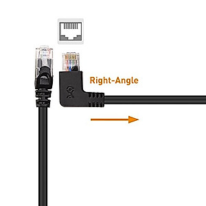 Cable Matters 10Gbps Combo-Pack 90 Degree Cat 6, Cat6 Right Angle Ethernet Cable 5 ft (90 Degree + 270 Degree Right Angle Cat6 Cable)