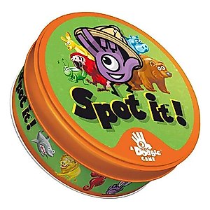 Spot It! Junior Animals Card Game | Game For Kids | Preschool Age 4+ | 2 to 5 Players | Average Playtime 10 minutes | Made by Zygomatic