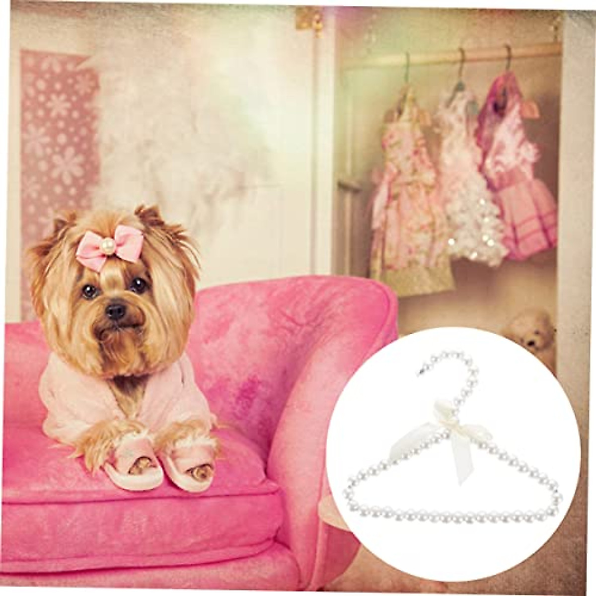 Balacoo 3pcs Pet Hanger Children's Hangers Drying Rack for Clothes Hangers for Skirts Baby Clothes Hanger Dog Closet for Clothes Cat Apparel Hangers Pet Clothes Hanger Mini Hanger Metal