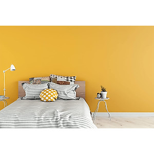 Livelynine Contact Paper Yellow Peel and Stick Wallpaper Waterproof Cabinet Wallpaper Self Adhesive Desk Vinyl Wrap Counter Top Covers Mustard Yellow Wall Paper Sticky Kids Room Decor 15.8X78.8