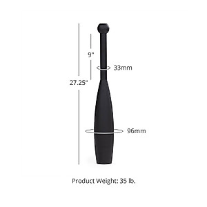 Titan Fitness 5 LB Steel Weight Indian Club for Strength Training, Rehabilitation, Stretching, Conditioning, Rotational and Functional Training, Improves Grip and Full Body Workout