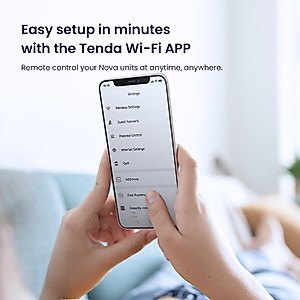 Tenda Whole Home Mesh WiFi System - Dual Band AC1200 Router Replacement for SmartHome,Works with Amazon Alexa for 3000 sq.ft 3+ Room Coverage (MW3 2PK)
