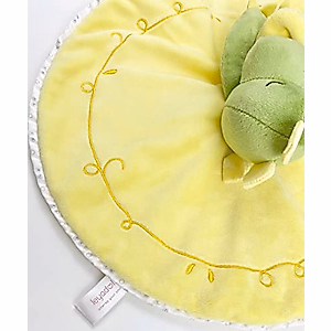 LeyaDoll Baby Security Blanket Dinosaur Lovey Soft Baby Snuggle Toy Unisex Baby Stuff Nursey Toy for Girls Boys, Newborn Essentials, Lightweight, Yellow