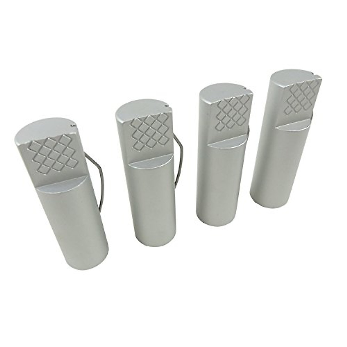 Bundle Taytools 468631 Pack of 4 Each 3/4 x 2-1/4 Inches Bench Dogs Hold Downs for Workbenches, Anodized Aluminum, Side Springs