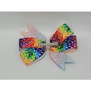 Rainbow Wisps Hair Bow