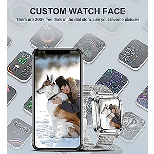 Iaret Smart Watch for Women (Call Receive Dial), Smart Watches for Android iOS Phones Smartwatch with AI Voice Control Heart Rate Sleep Monitor Pedometer Waterproof Activity Tracker Silver