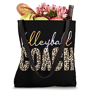 Assistant Coach Volleyball Mom Leopard Volleyball Coach Tote Bag