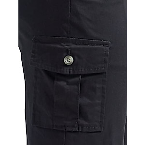 Lee Women's Flex-to-Go Mid-Rise 15" Cargo Skimmer Capri Pant, Black, 10 Petite