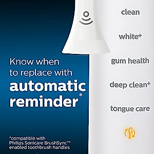 Philips Sonicare Genuine G3 Premium Gum Care Replacement Toothbrush Heads, 4 Brush Heads, White, HX9054/65