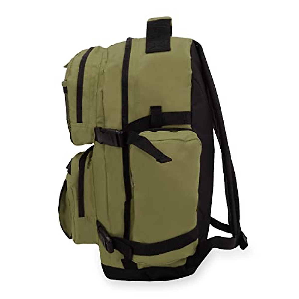 Everest Oversize Deluxe Backpack, Olive/Black, One Size