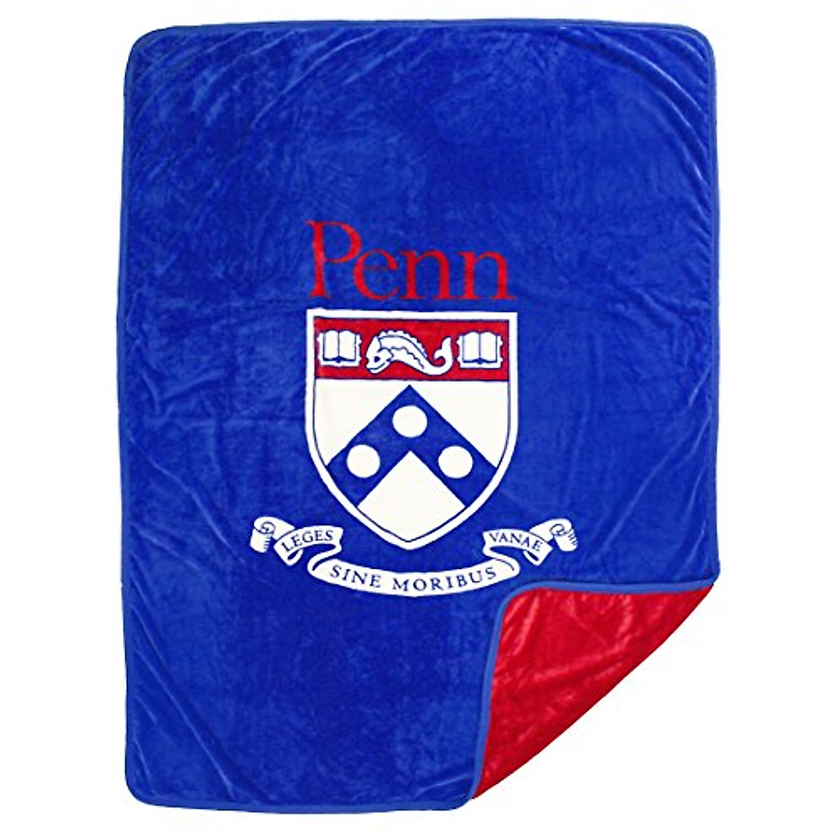 Dormitory 101 U Penn Premium Quality Plush Fleece Blanket - X Large 60"X80". Fits Queen or Twin XL Bedding. Great Gifts!