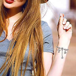 NYENEIL Compatible with Apple Watch Ultra Band 38mm 40mm 41mm 42mm Series 10 9 8 7 6 5 4 3 2 1 Smartwatch wistband Bracelet Strap Interchangeable Charms Dressy Bracelet for Women Silver