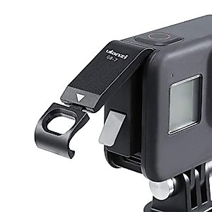 ULANZI G8-7 Battery Cover Removable for GoPro Hero Black 8 Black Alloy Replacement Door Type-C Charging Port Adapter Repair Part Camera Vlog Accessories