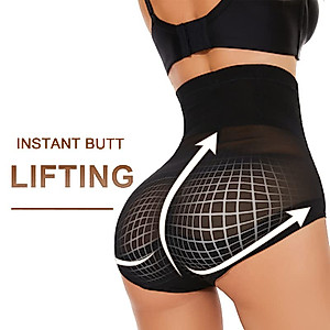 Shapewear for Women Tummy Control High Waisted Body Shaper Panty Extra Firm Girdle Waist Trainer Body Slimmer Black