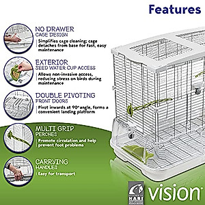 Vision M01 Wire Bird Cage, Bird Home for Parakeets, Finches and Canaries, Medium