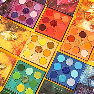 Docolor Eyeshadow Palette 54 Colors Gemstone Eye Shadow Palette Highly Pigmented Mattes Glitter Shimmers Naked Smokey Cream Powder Blendable Long Lasting Waterproof Colorful Professional Makeup Palette