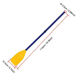 Jashem Boat Oars 2 Pieces Kayak Paddles Children Detachable Canoe Paddle Inflatable Boat PVC Oar Water sports Accessory (Plastic)