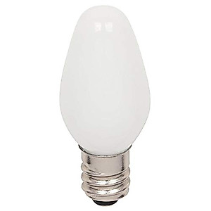 Westinghouse 5510900 0.75 (7-Watt Equivalent) C7 Frosted, Candelabra Base, 2 Pack LED Light Bulb, 2 Count (Pack of 2)