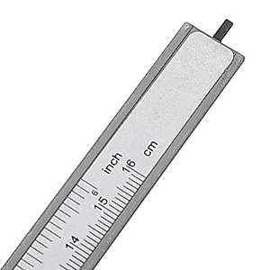 Vernier Caliper, High Precision Metal Vernier Caliper Manual Measuring Caliper Tools Micrometer Ruler for Measuring The Inner Diameter and Outer Diameter(6inch)