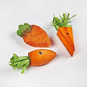 Kaytee Chew Toy Carrot Patch For Rabbits, Guinea Pigs and Chinchillas, 3 Count