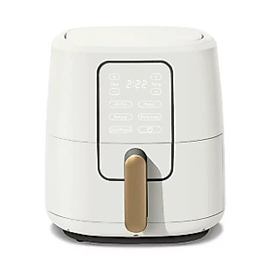 GEMSBE 6 Quart Touchscreen Air Fryer, White Icing
