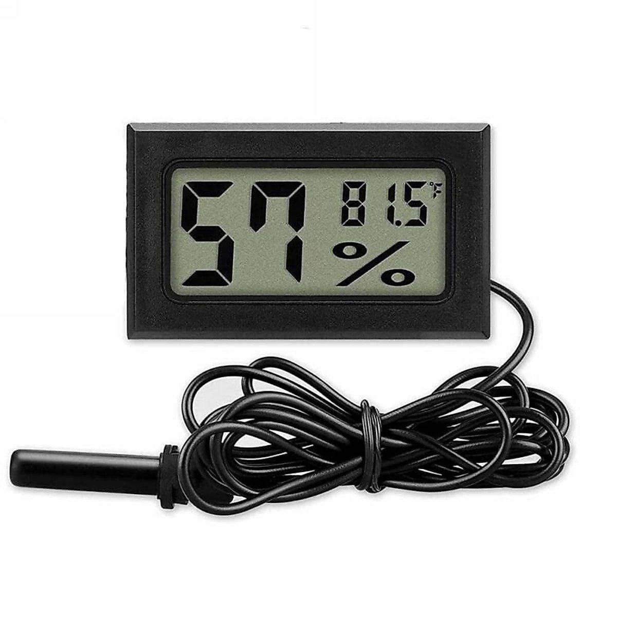 Mini Digital Thermometer, Humidity Meter, Hygrometer, and Hydrometer: Digital Temperature and Humidity Monitor for Reptile Incubator Brooders, Garden, Greenhouse, Fridge, Experiment use
