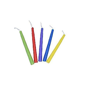 Hanukkah Candles / 44 Per Box Made in Israel (2-Pack Multicolored Candles)