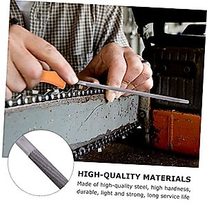 Uonlytech 1 Set Set File Swiss Pattern Rotary Burrs File Chainsaw Sharpeners Chainsaw Sharpening Kit Square Tool Drill Bit Sharpener Round Sharpener Round Files Metal Rasp Flat Plastic Grip
