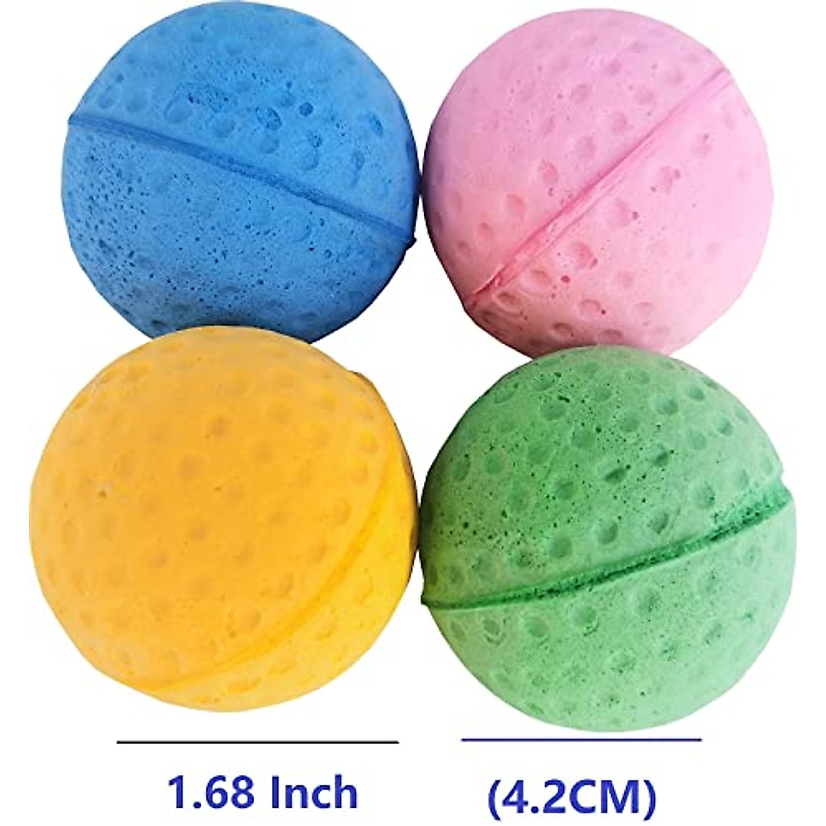 Cat Foam Ball Cat Sponge Ball Toy Cat Soccer Ball Toy (Golf Foam Sponge Ball)