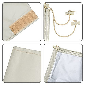 codree Solar Reel Protective Cover for Pool up to 16 FT Wide, Waterproof Pool Reel Cover Solar Blanket Cover for Above Ground and Inground Pools