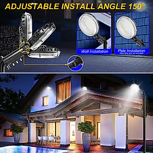 LED Barn Light, Dusk to Dawn Outdoor Lighting, Area Street Light with 150° Adjustable Install Angle, 150W 20000LM 6500K Daylight IP65 Waterproof Barn Lights for Farmhouse Barns Warehouse Yard -1Pack