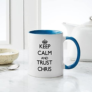 CafePress Keep Calm And TRUST Chris Mugs Ceramic Coffee Mug, Tea Cup 11 oz